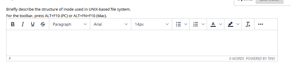 Solved Briefly describe the structure of inode used in | Chegg.com