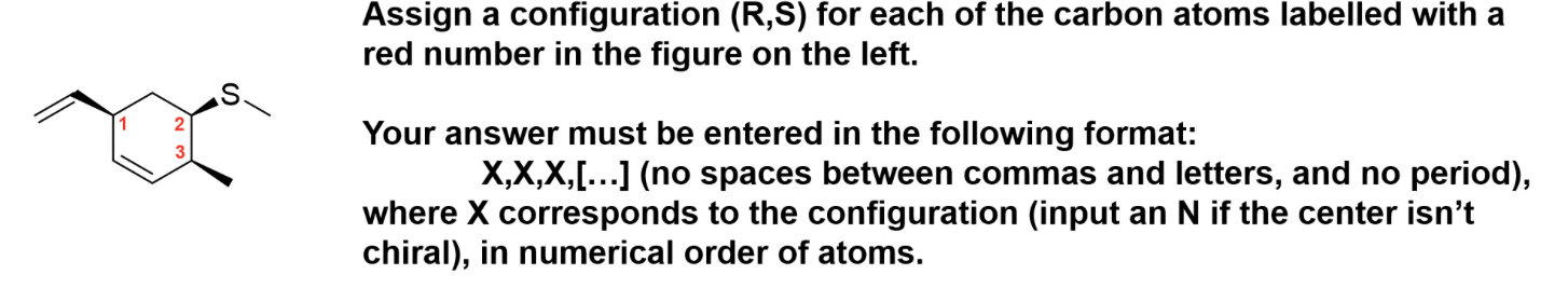 Solved Assign a configuration (R,S) for each of the carbon | Chegg.com
