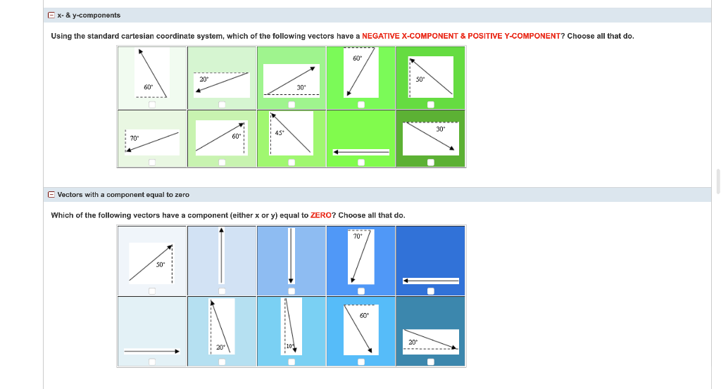 Solved E x- \& y-components Using the standard cartesian | Chegg.com