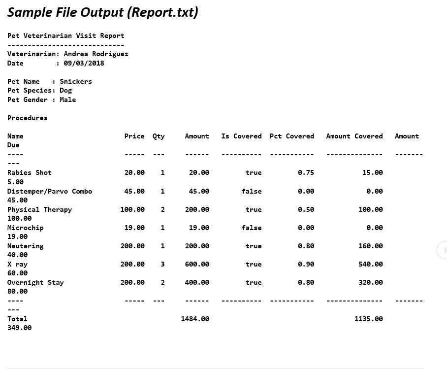 Solved In Java please. 1. Create an input file for | Chegg.com