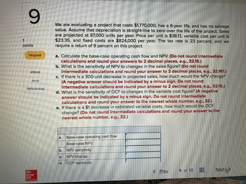 Solved We are evaluating a project that costs $1,770,000, | Chegg.com
