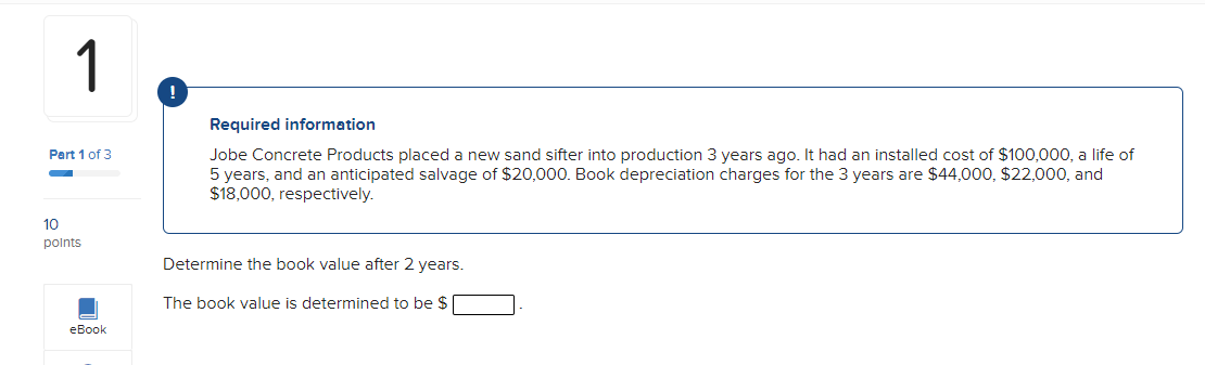 Solved 1 Part 1 of 3 Required information Jobe Concrete | Chegg.com