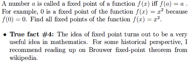 Solved A number a is called a fixed point of a function f(x) | Chegg.com