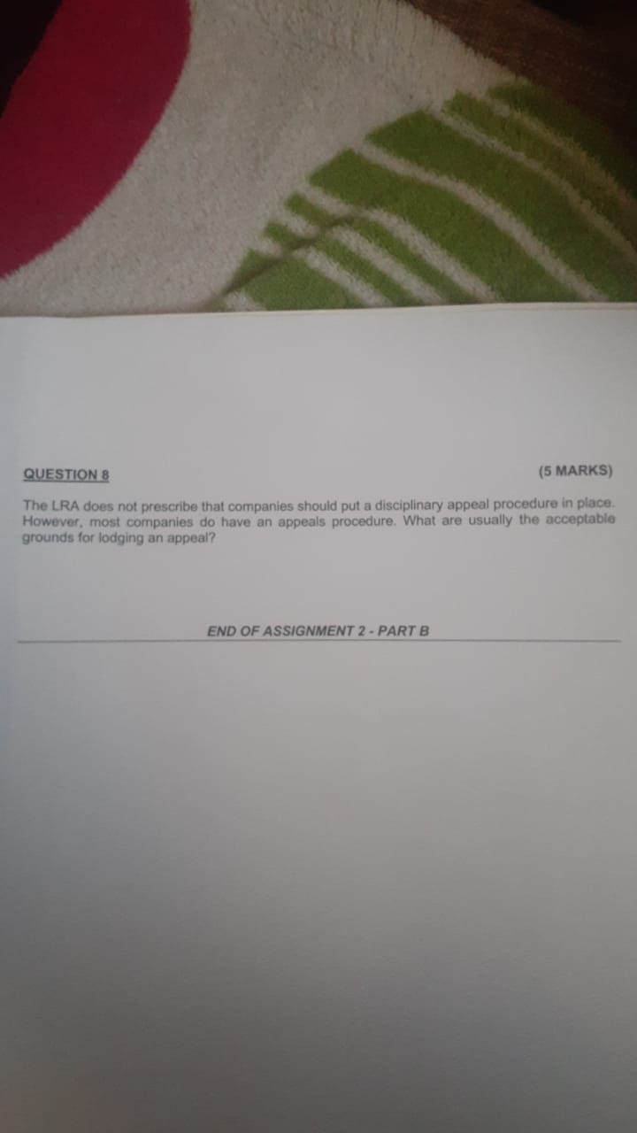 Solved QUESTION 6 (8 MARKS) Read the following scenario and | Chegg.com