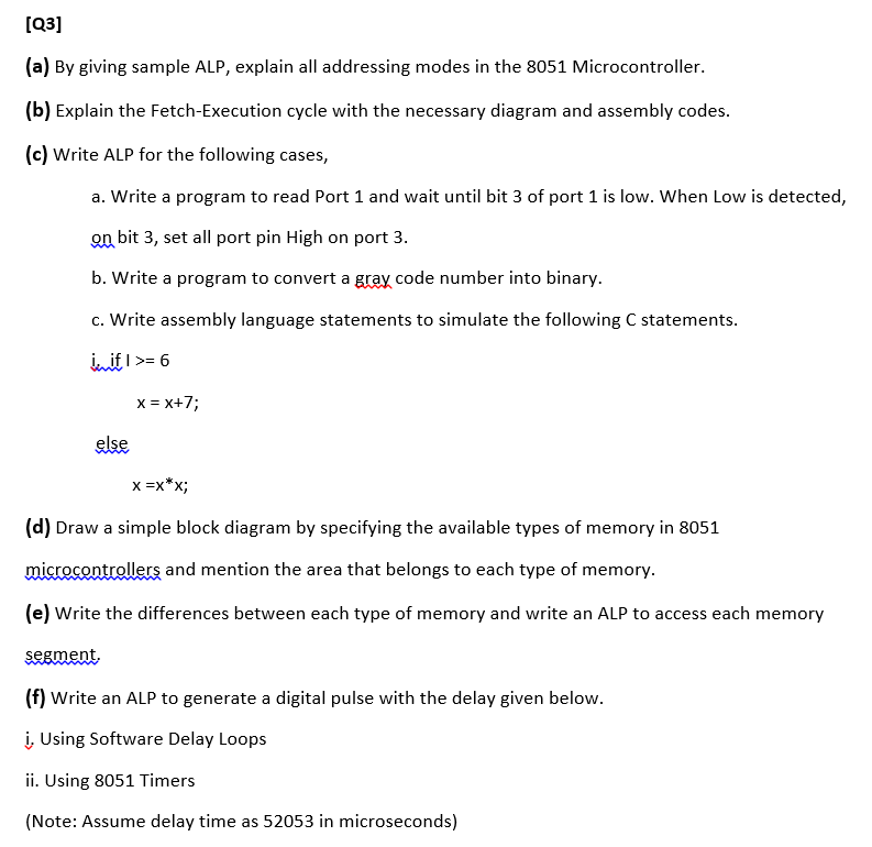 [Q3] (a) By giving sample ALP, explain all addressing | Chegg.com