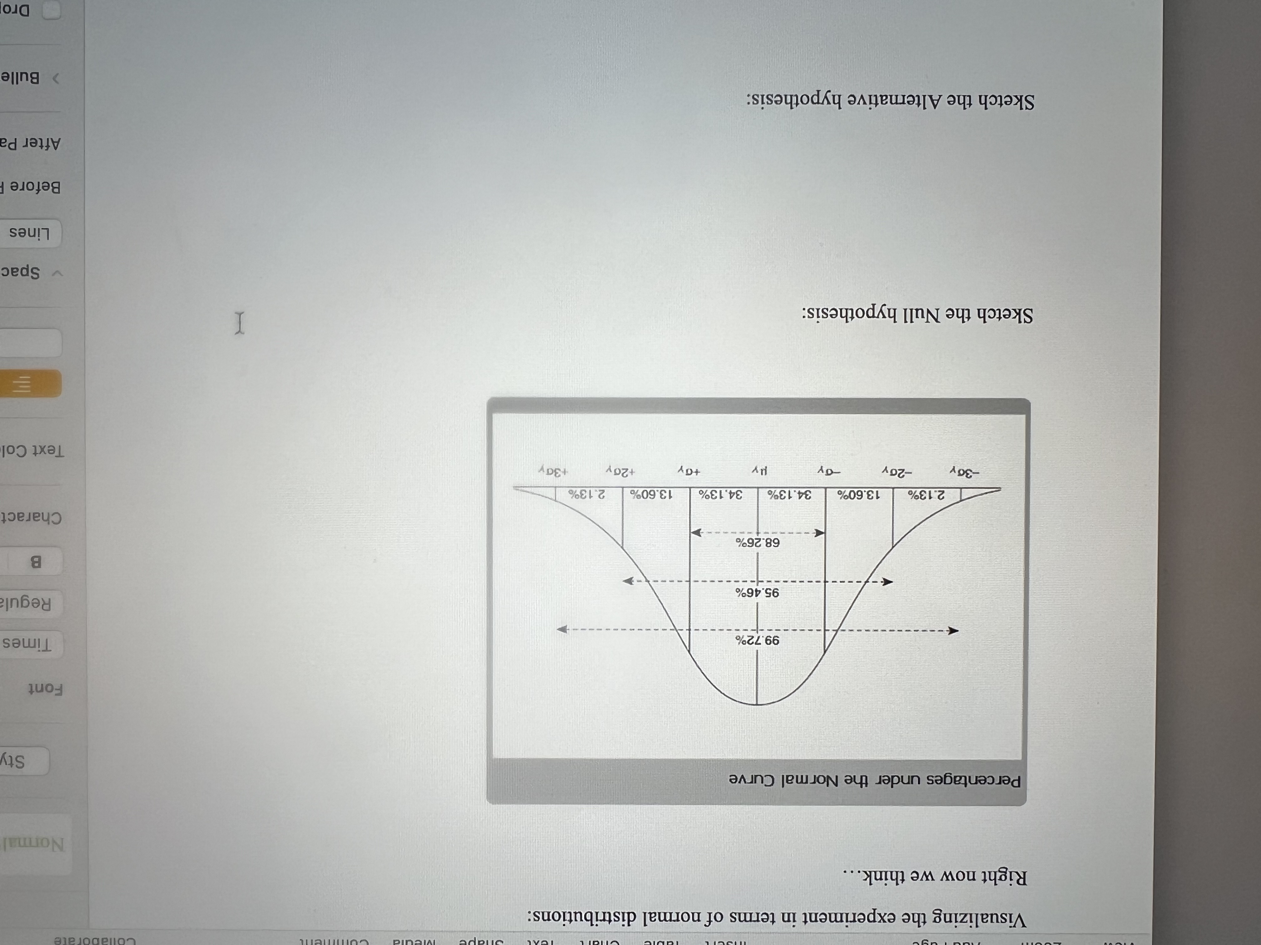 Solved Visualizing the experiment in terms of normal | Chegg.com
