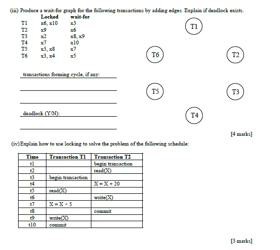 Solved (a) (1) Explain if the following schedule is conflict | Chegg.com