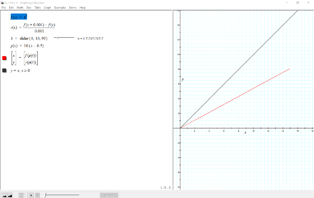 - O X Ex_12.0.1.3 - Graphing Calculator File Edit | Chegg.com