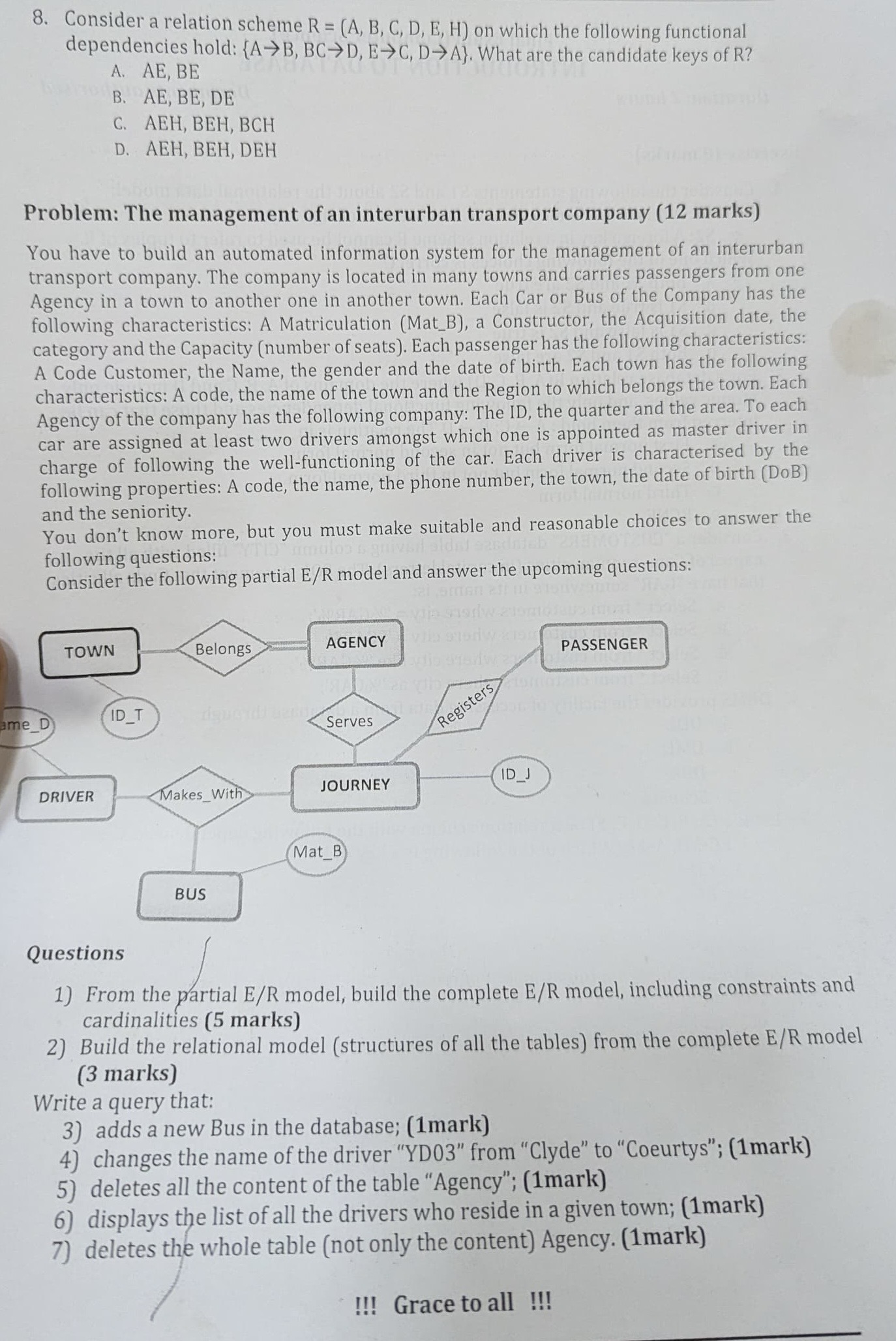 Solved 8. ﻿Consider a relation scheme \( ﻿R=(A, ﻿B, ﻿C, ﻿D, | Chegg.com