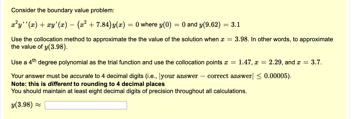 Solved Consider the boundary value problem: | Chegg.com