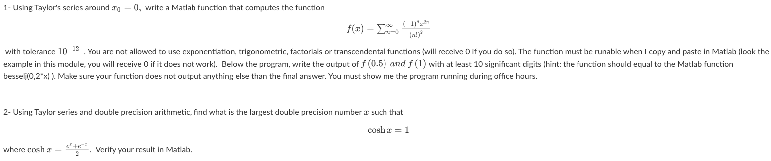 Solved Please show full matlab script and run. 1- ﻿Using | Chegg.com