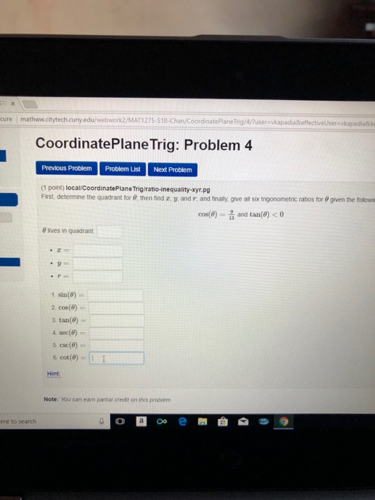 Solved cure mathww.citytech.cuny.edu/webwork2/MAT | Chegg.com