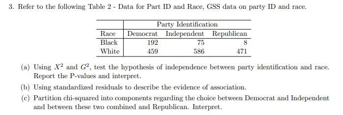 3. Refer to the following Table 2 - Data for Part ID | Chegg.com