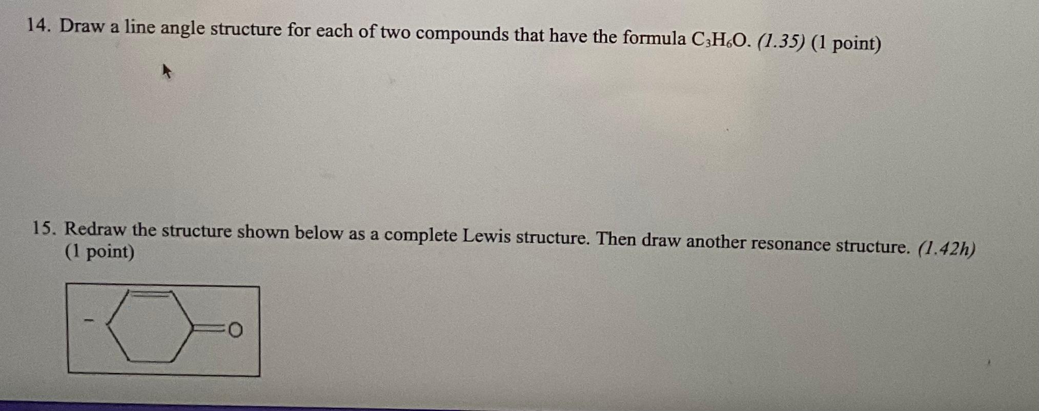 Solved 14. Draw a line angle structure for each of two | Chegg.com