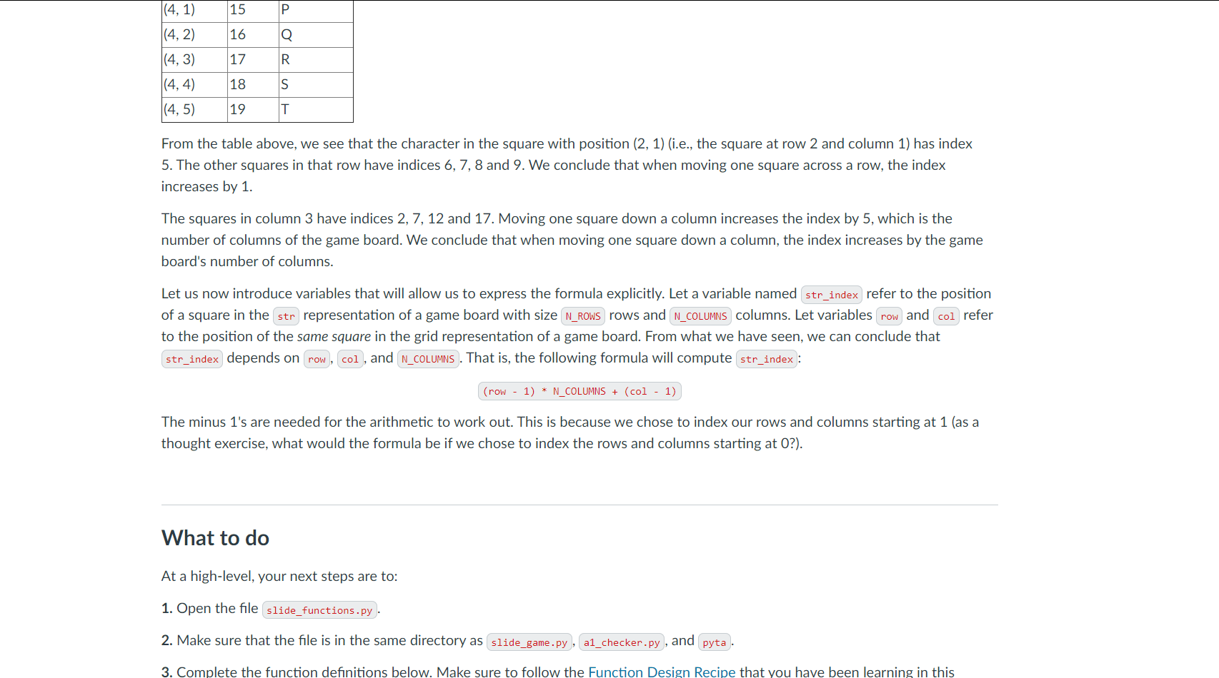 Goals of this assignment The main goal of this | Chegg.com