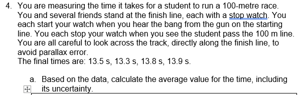 Solved You are measuring the time it takes for a student to | Chegg.com