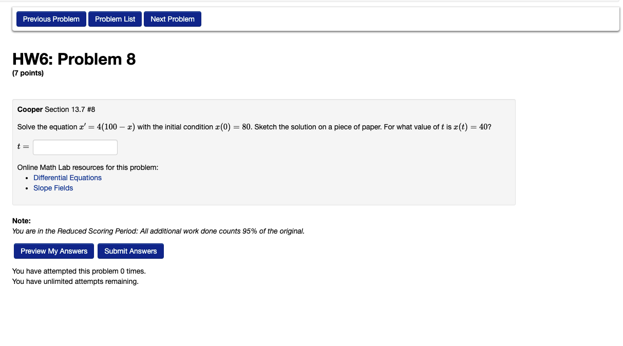 Solved Previous Problem Problem List Next Problem HW6: | Chegg.com