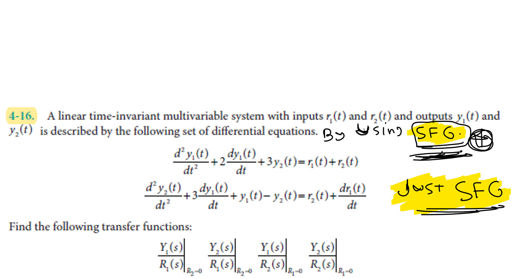 Solved 4-16. A linear time-invariant multivariable system | Chegg.com