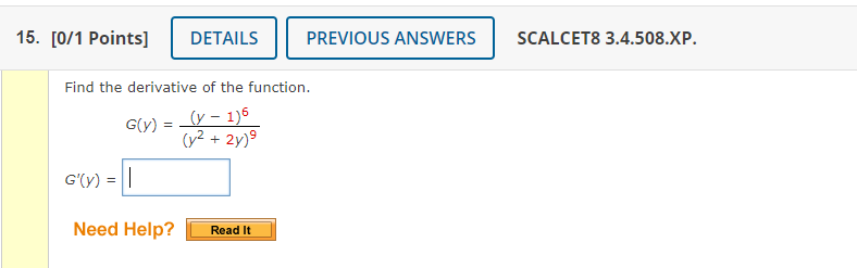 Solved 15. [0/1 Points) DETAILS PREVIOUS ANSWERS SCALCET8 | Chegg.com