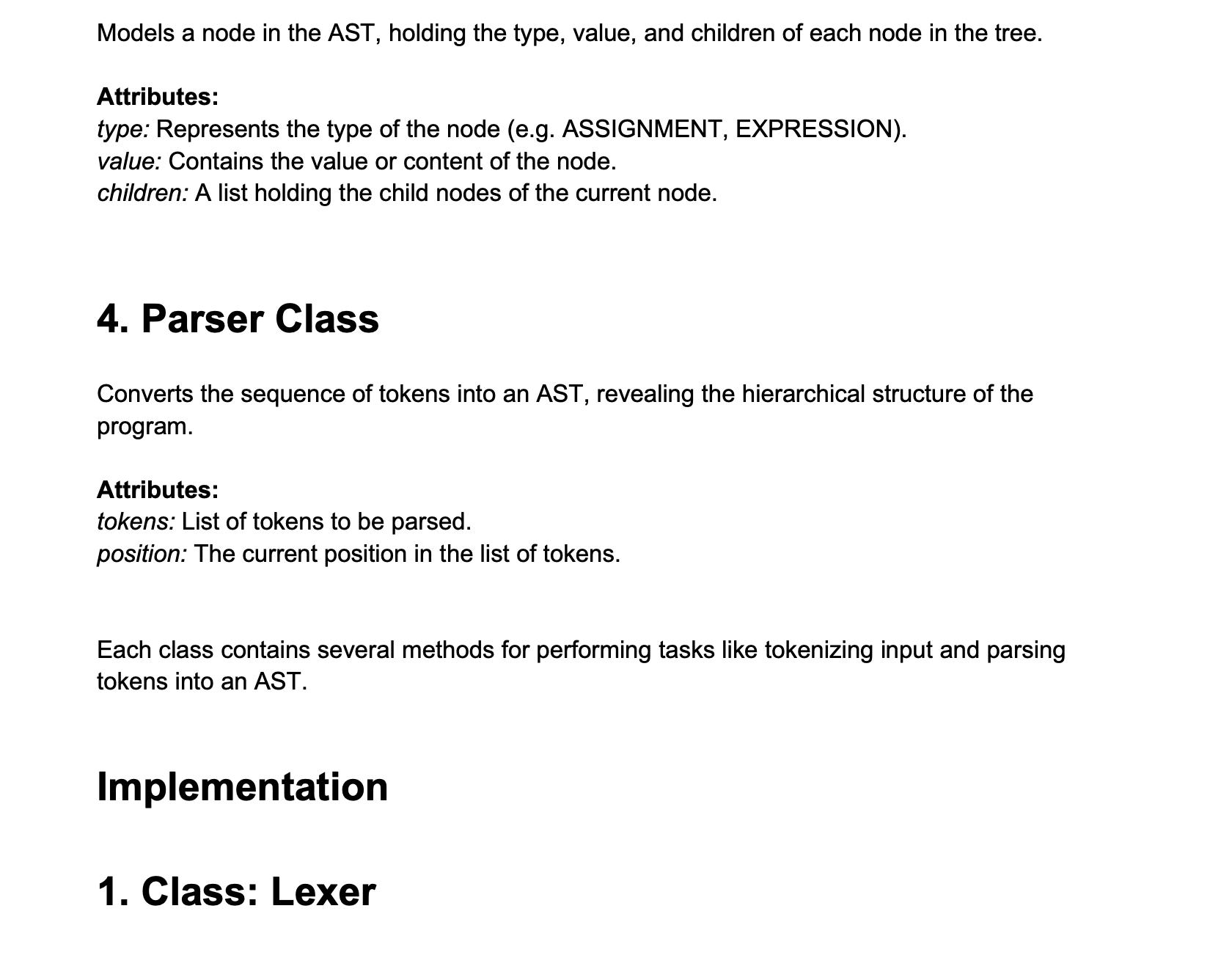 Solved 1. Token Class This class models individual tokens, | Chegg.com