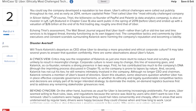 Solved Uber’s numerous legal and ethical issues demonstrated | Chegg.com