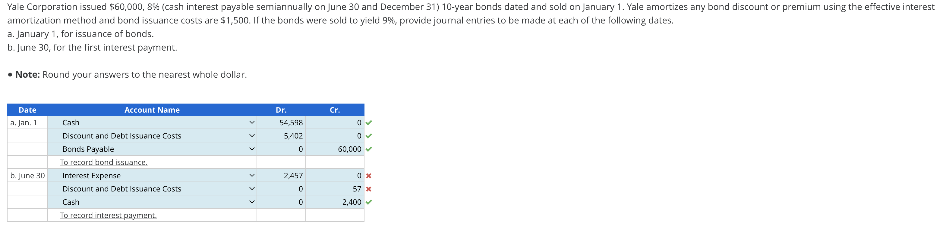 Solved amortization method and bond issuance costs are | Chegg.com