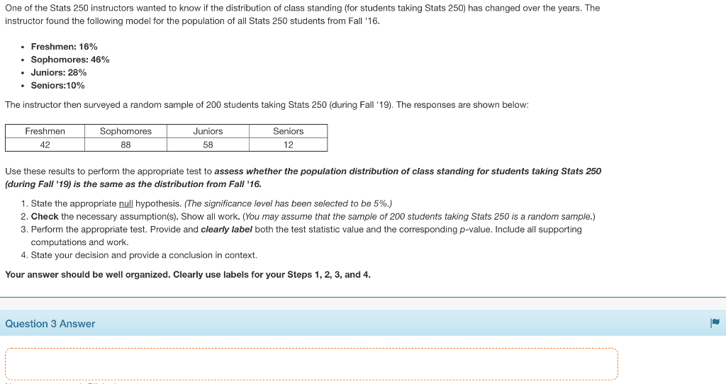 Solved Use the given information to answer question 3 and | Chegg.com