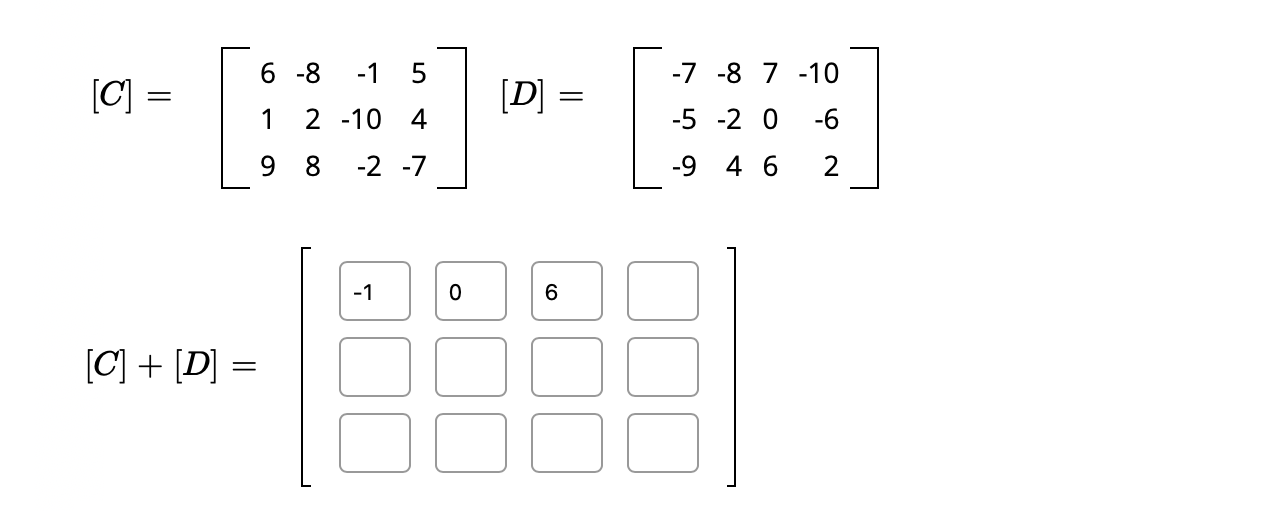 Solved Please solve [C]+[D]= | Chegg.com