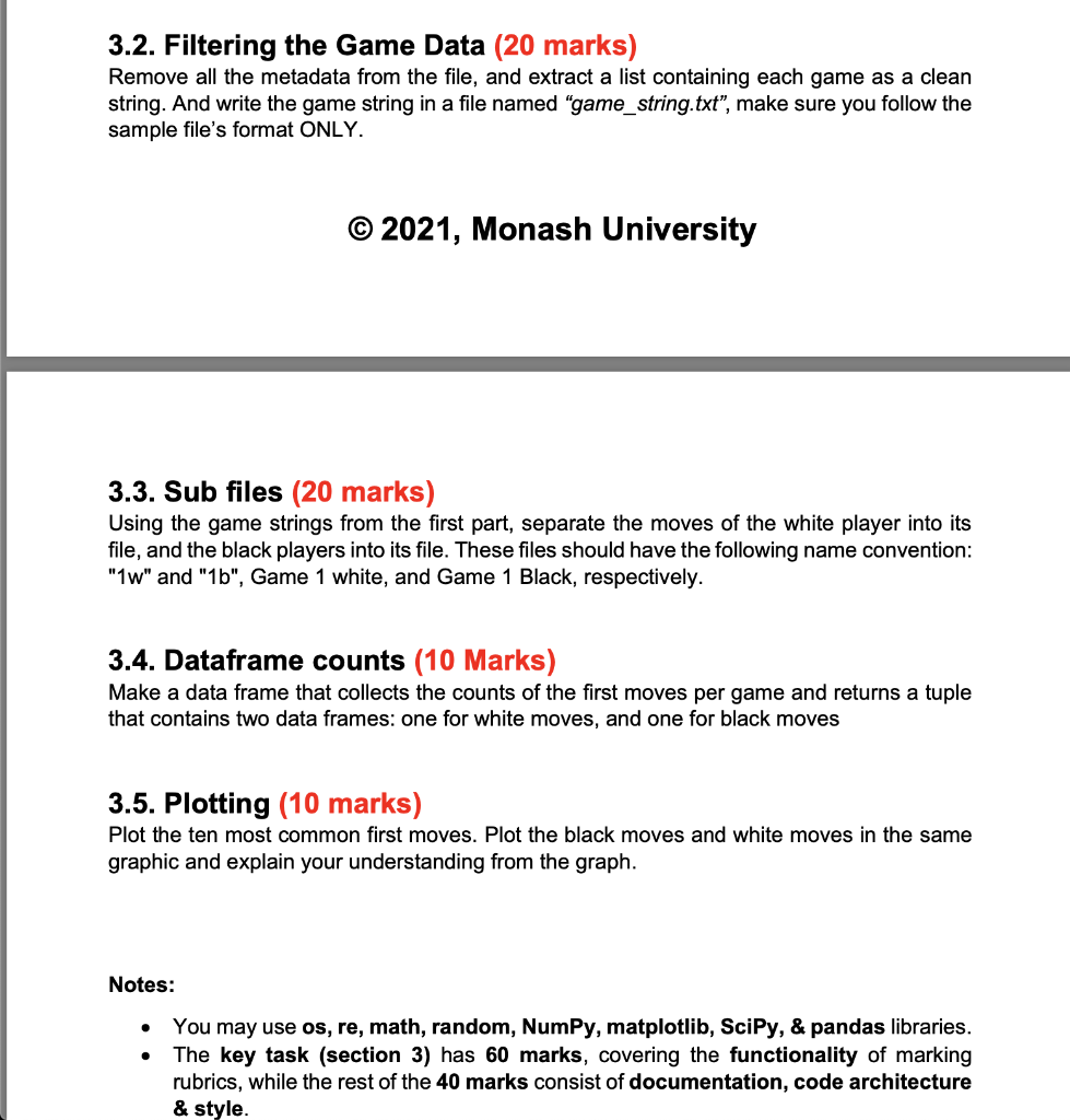 Solved 3. Key tasks (60 marks) This assignment is broken | Chegg.com