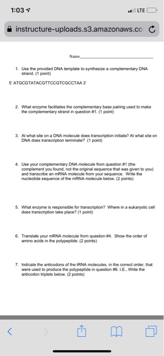 Solved 1:03 LTEDつ a instructure-uploads.s3.amazonaws.co C | Chegg.com