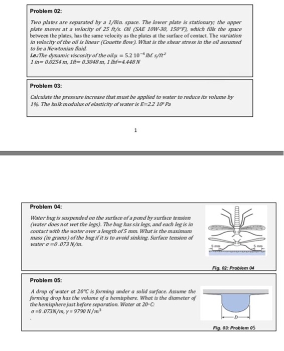 Solved Problem 02: Two plates are separated by a 1/8in | Chegg.com