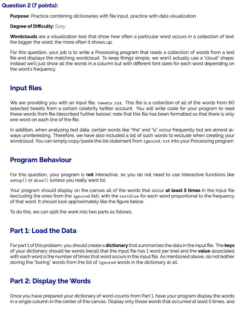 Solved Question 2 (7 points): Purpose: Practice combining | Chegg.com