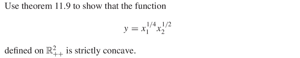 Solved Use theorem 11.9 to show that the function | Chegg.com