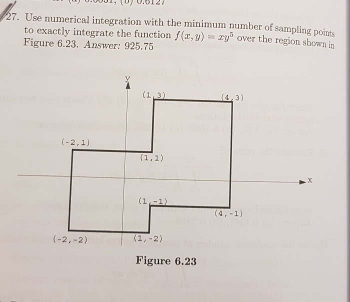 Solved - ny vroul, (U) 0.0121 27. Use numerical integration | Chegg.com