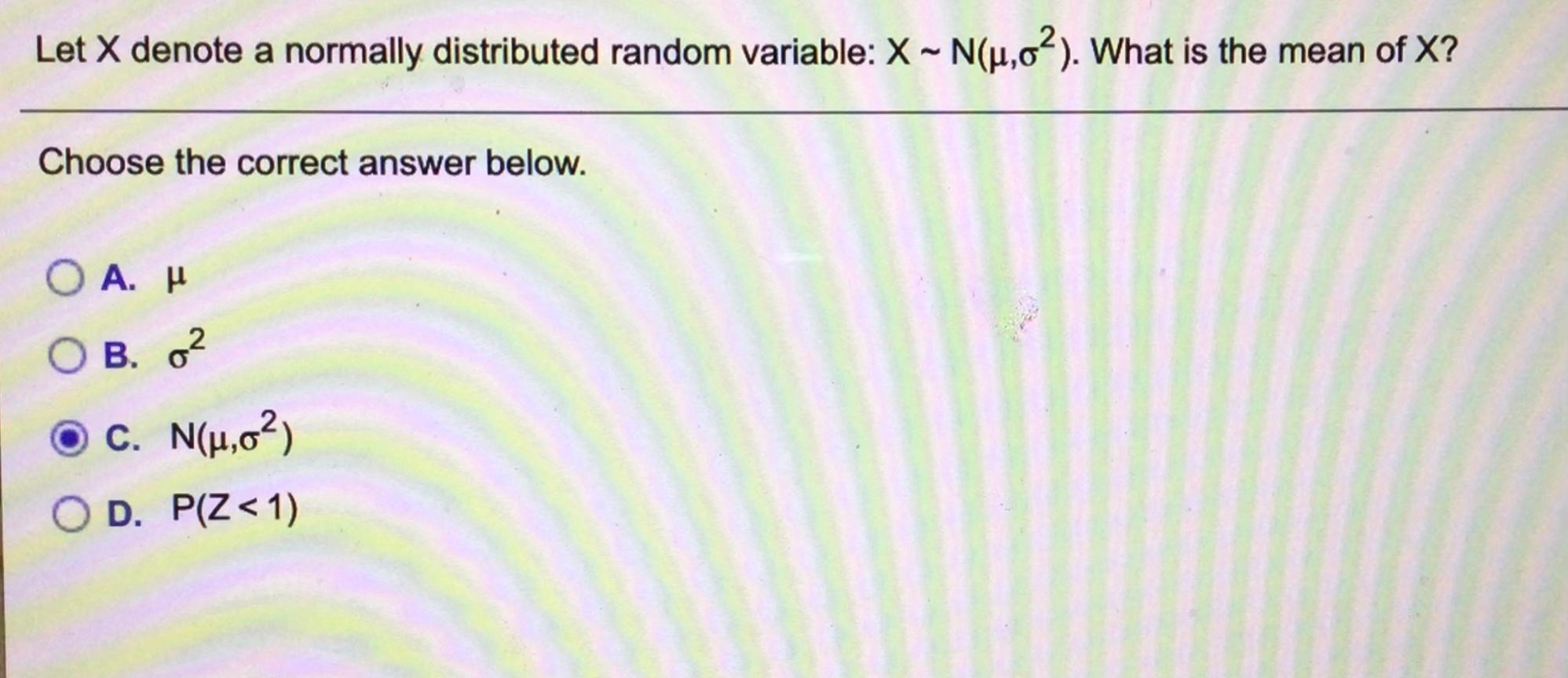 Solved Let X denote a normally distributed random variable: | Chegg.com
