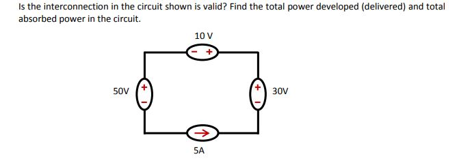 Solved Is the interconnection in the circuit shown is valid? | Chegg.com