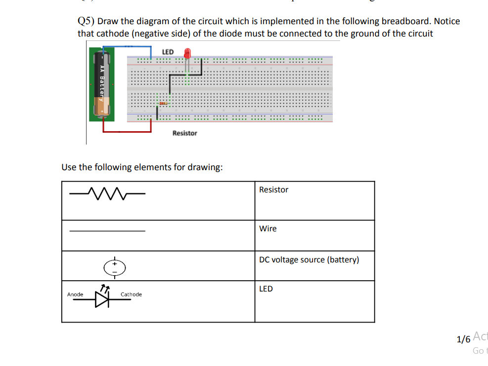 Solved Q5) ﻿Draw the diagram of the circuit which is | Chegg.com