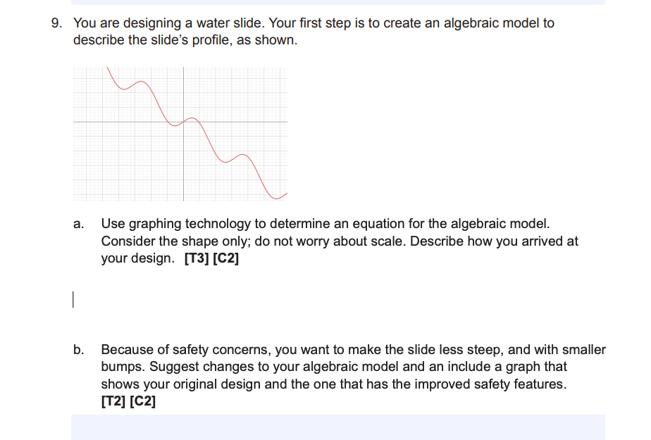 Solved You are designing a water slide. Your first step is | Chegg.com
