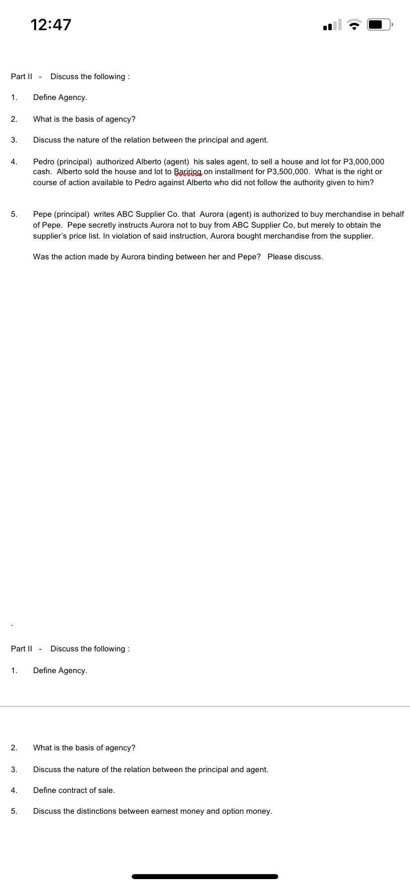 Solved Multiple Choice - write the letter of your choice on | Chegg.com