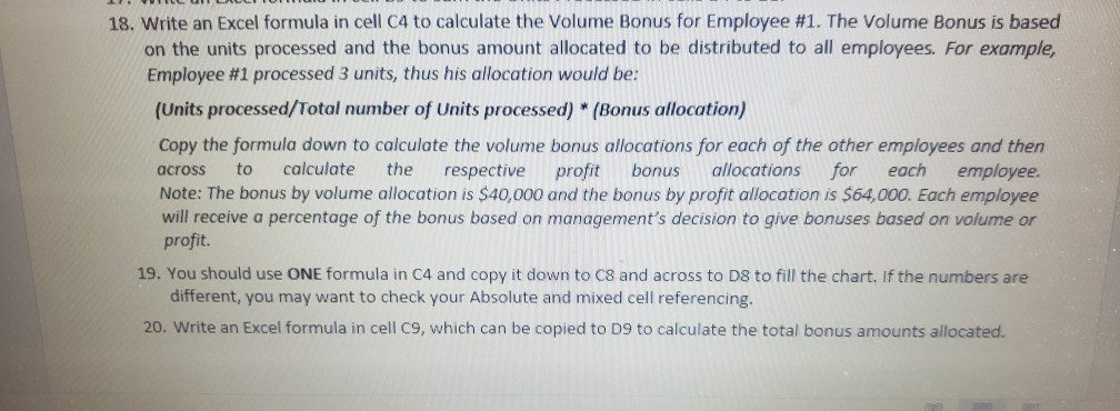 Solved Scenario 1 в со Salary Analysis 2 Bonus Allocation | Chegg.com