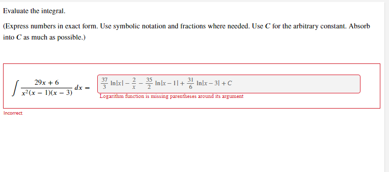 Solved Evaluate the integral. (Express numbers in exact | Chegg.com