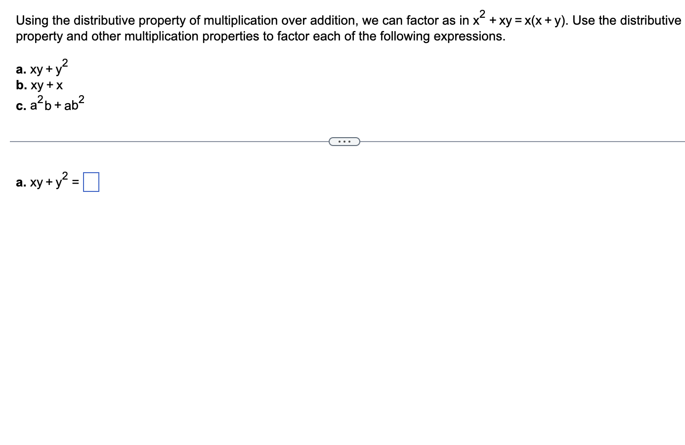 Solved Using the distributive property of multiplication | Chegg.com