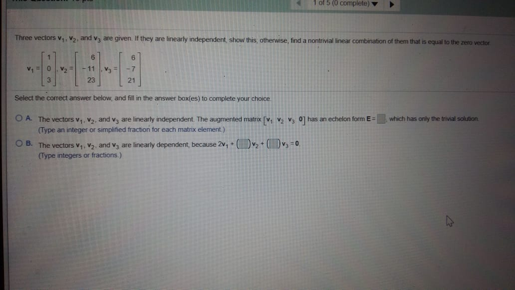 Solved Three Vectors Bold V 1v1 Bold V 2v2 And Bold V