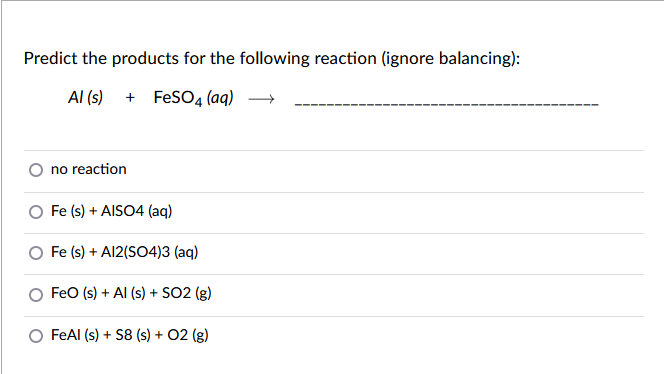 Solved Predict the products for the following reaction | Chegg.com