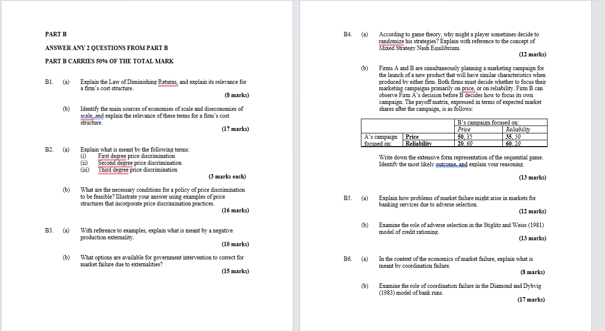 Solved PART B ANSWER ANY 2 QUESTIONS FROM PART B PART B | Chegg.com