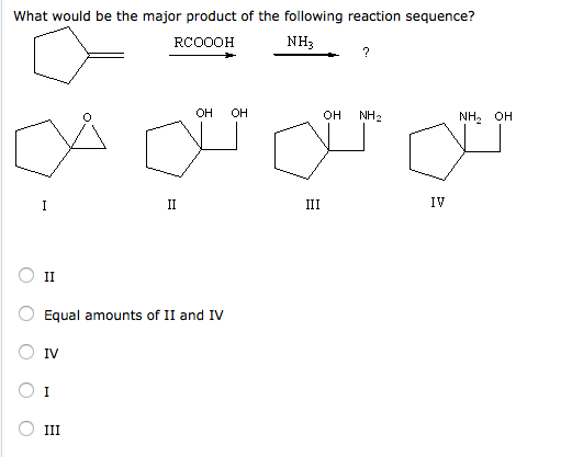 Solved What would be the major product of the following | Chegg.com