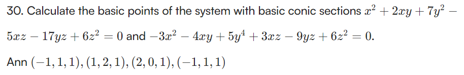 Solved Calculate the basic points of the system with basic | Chegg.com