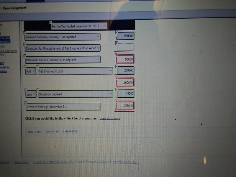 Solved Exercise 4-9 (Part Level Submission) Presented below | Chegg.com