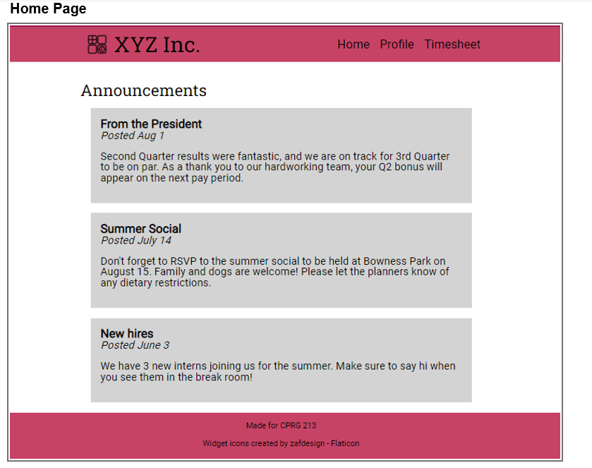 Solved Create an HTML code and css styles that will | Chegg.com