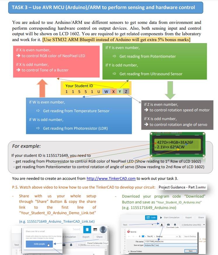 Solved Please give me a Arduino program and TinderCAD in one | Chegg.com